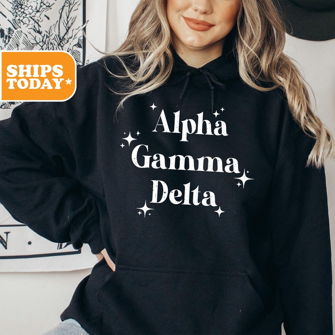 Alpha Gamma Delta Sparkle Squad Sorority Sweatshirt | Alpha Gam ...