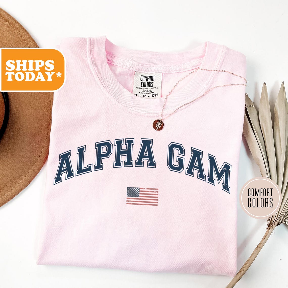 Alpha Gamma Delta Stars United Comfort Colors Sorority T-shirt | Alpha ...