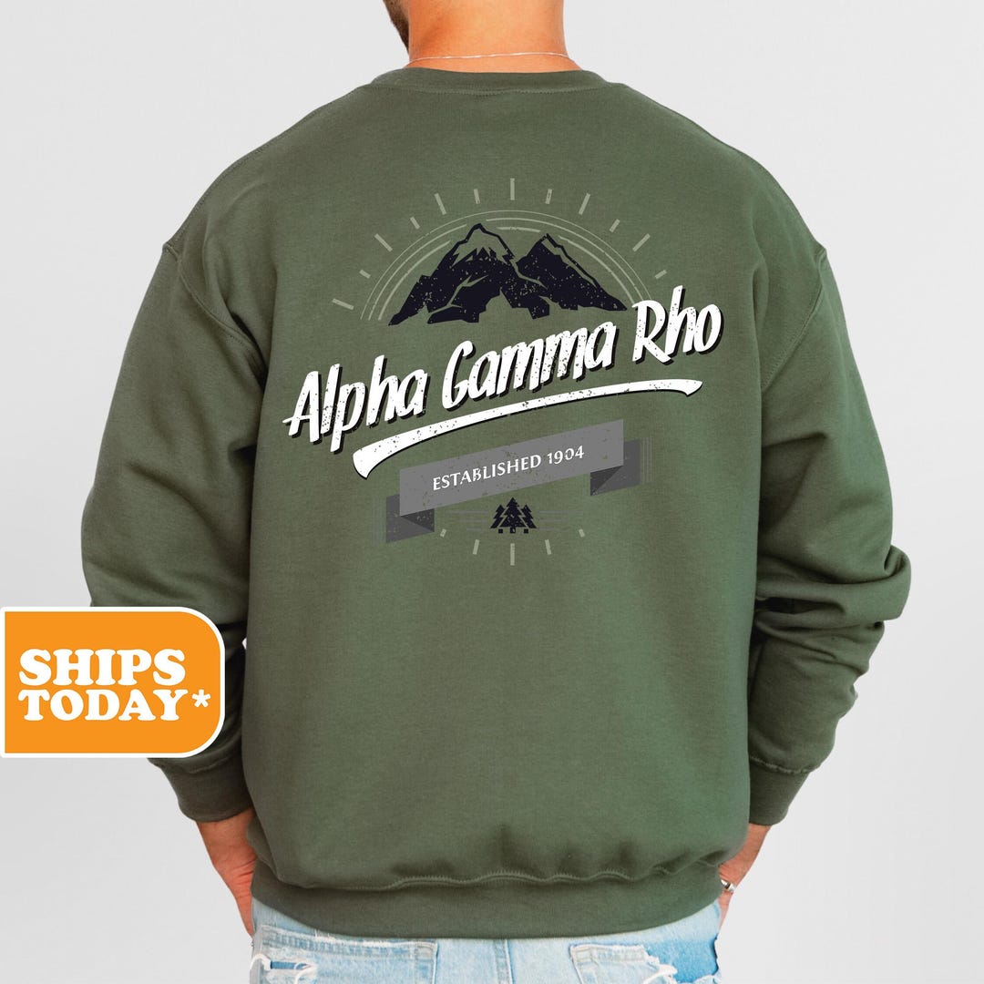 Alpha Gamma Rho Mountain Retreat Fraternity Sweatshirt | AGR Fraternity ...
