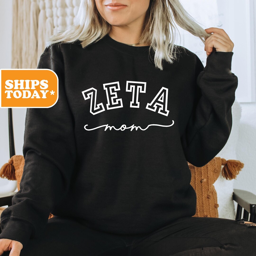 Zeta Tau Alpha Greek Mom Sorority Sweatshirt | ZETA Preppy Hoodie ...