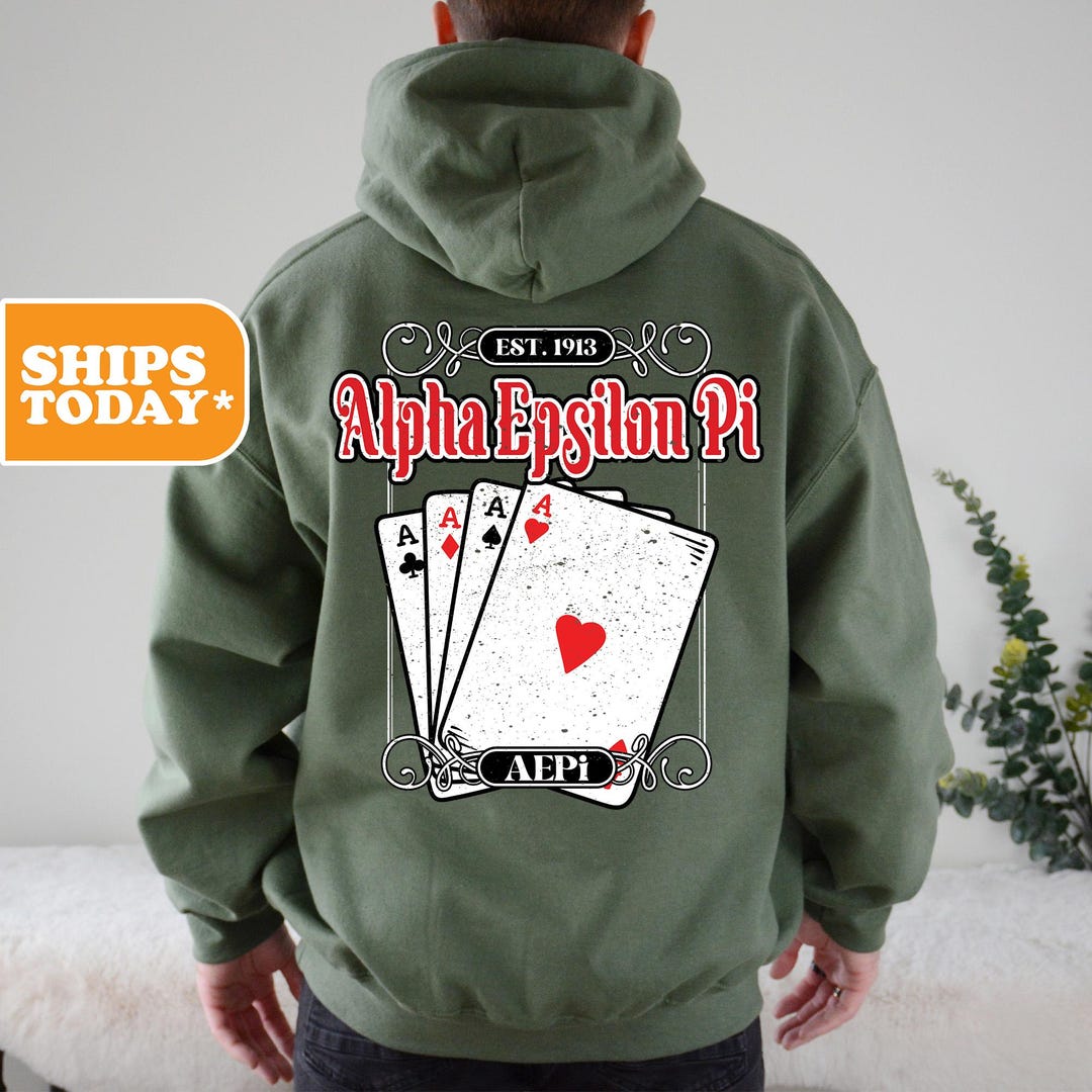 Alpha Epsilon Pi Alpha Spades Fraternity Sweatshirt | Aepi Fraternity ...