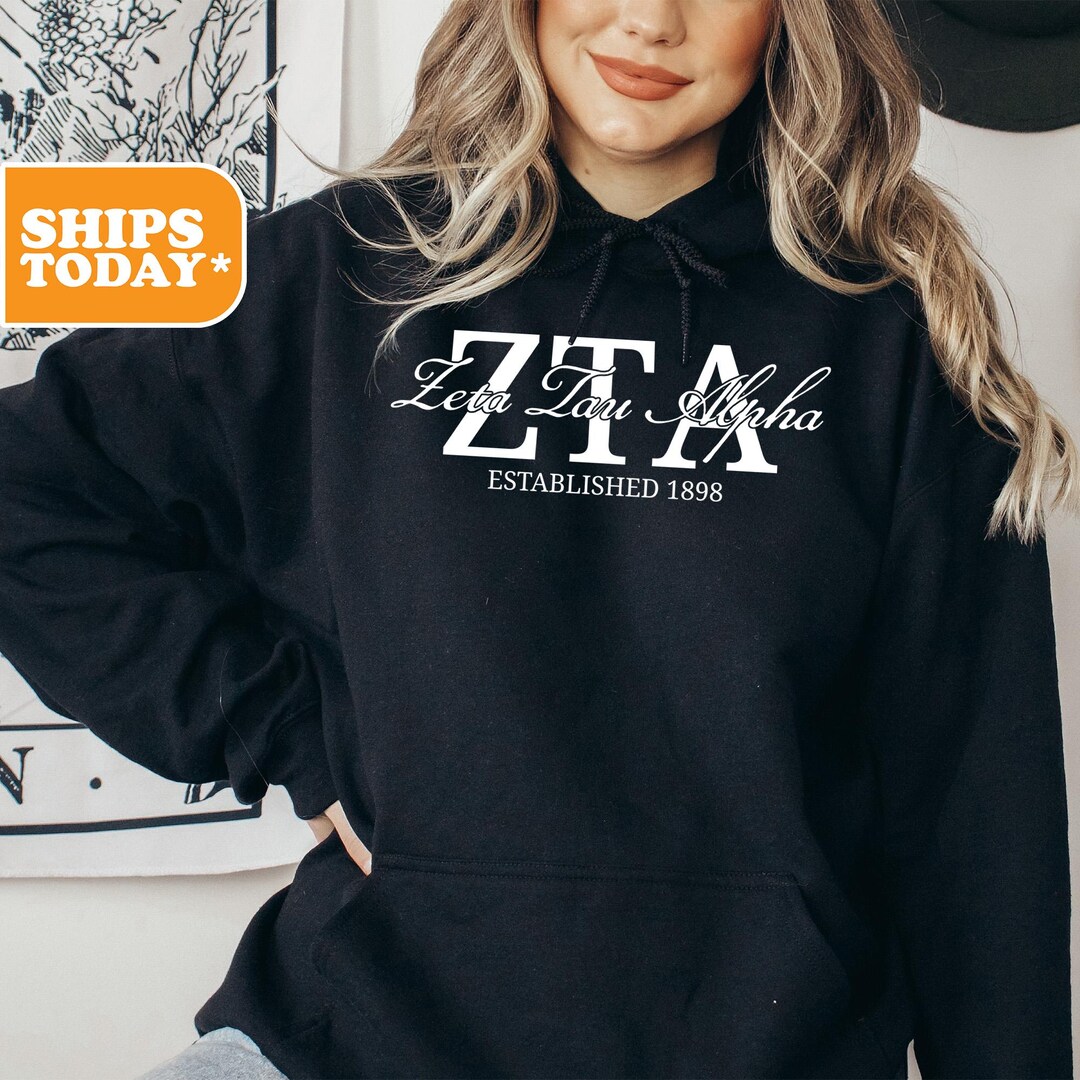 Zeta Tau Alpha Sorority Sweatshirt | ZETA Crewneck Sweatshirt | Preppy ...