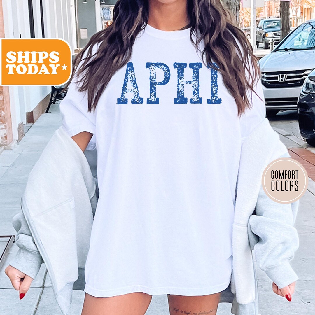 Alpha Phi Comfort Colors Sorority T-shirt | APHI Greek Gifts | Big ...