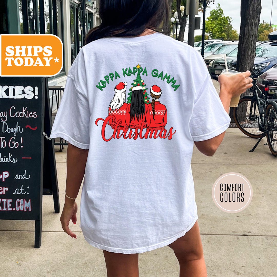 Kappa Kappa Gamma Holiday Sisters Comfort Colors Sorority T-shirt ...
