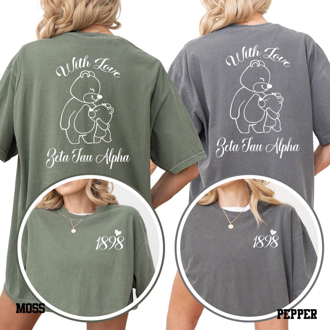 Zeta Tau Alpha Big and Little Bond Comfort Colors Sorority T-shirt ...
