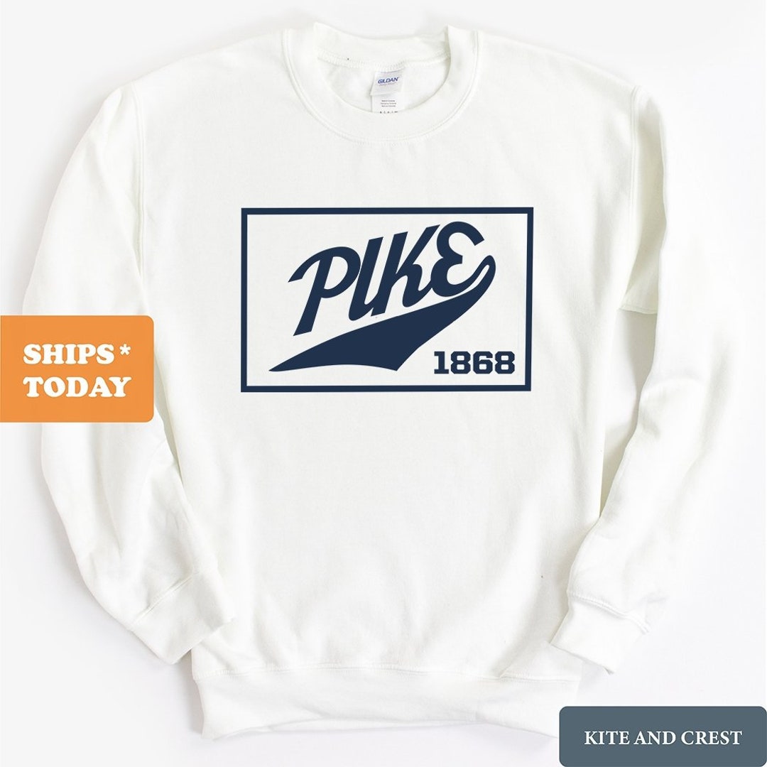 Pi Kappa Alpha Sweatshirt - PIKE Baseball Boxed Crewneck Sweatshirt - Etsy