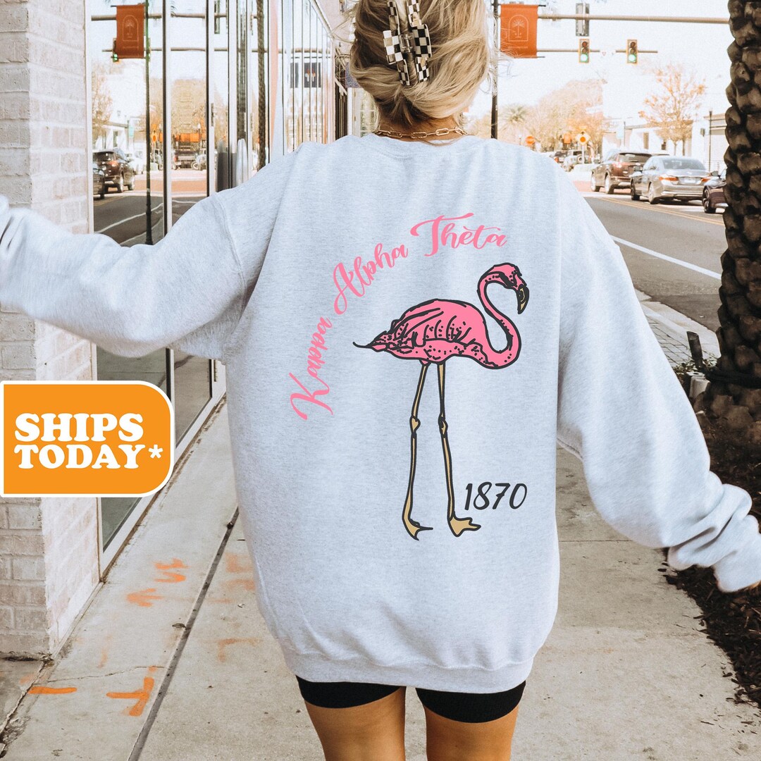 Kappa Alpha Theta Flamingo Bliss Sorority Sweatshirt | Theta Preppy ...