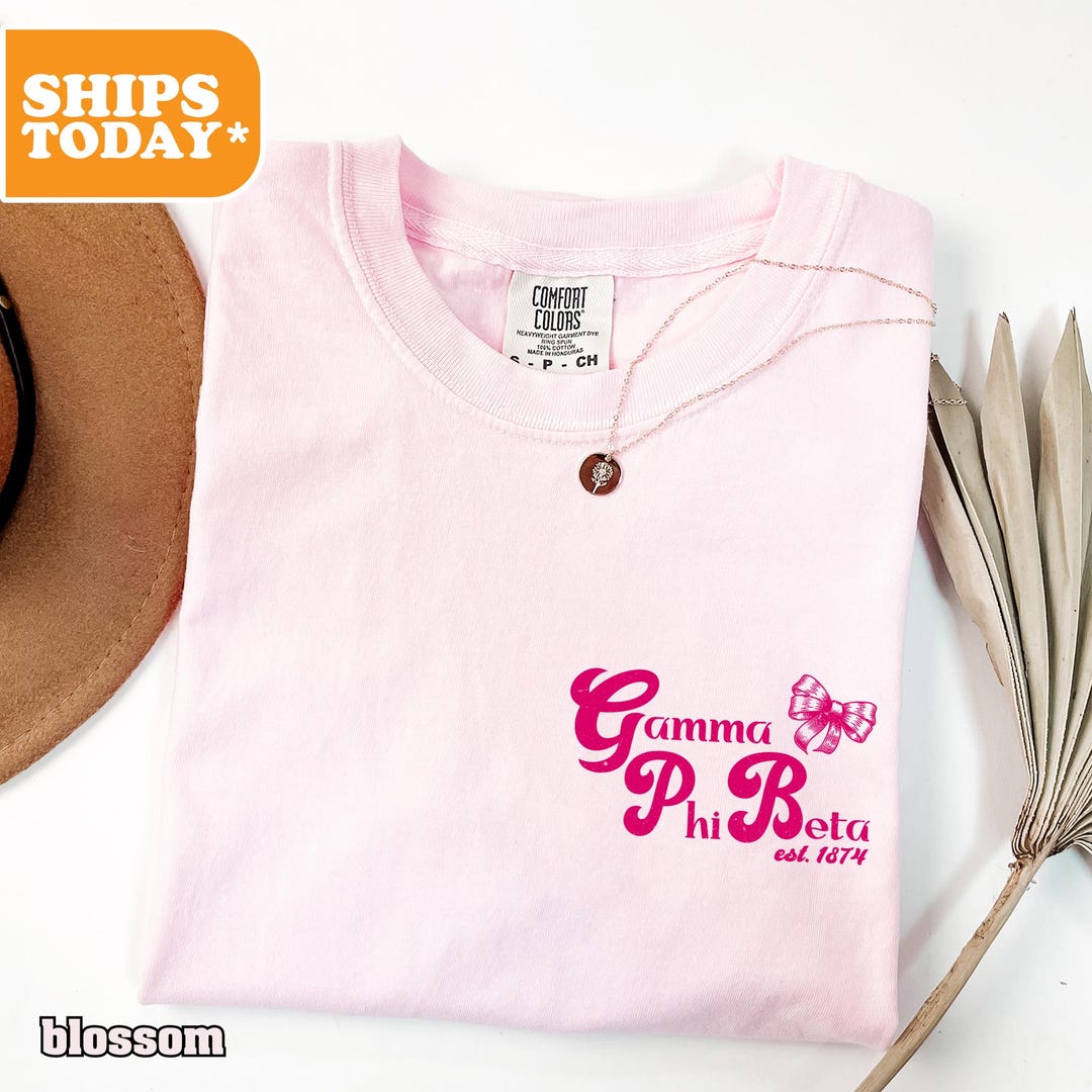 Gamma Phi Beta Comfort Colors Sorority T-shirt | Gamma Phi Greek Gifts ...