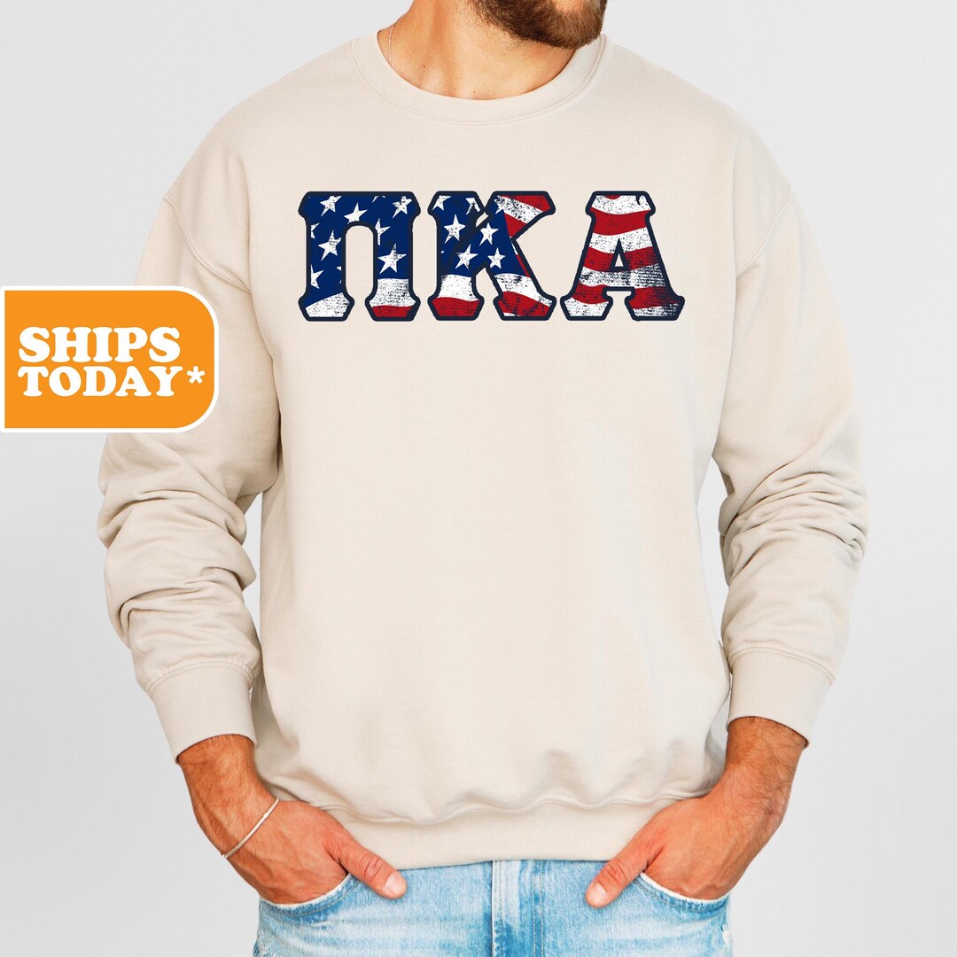 Pi Kappa Alpha Retro Flag Fraternity Sweatshirt | PIKE Fraternity ...