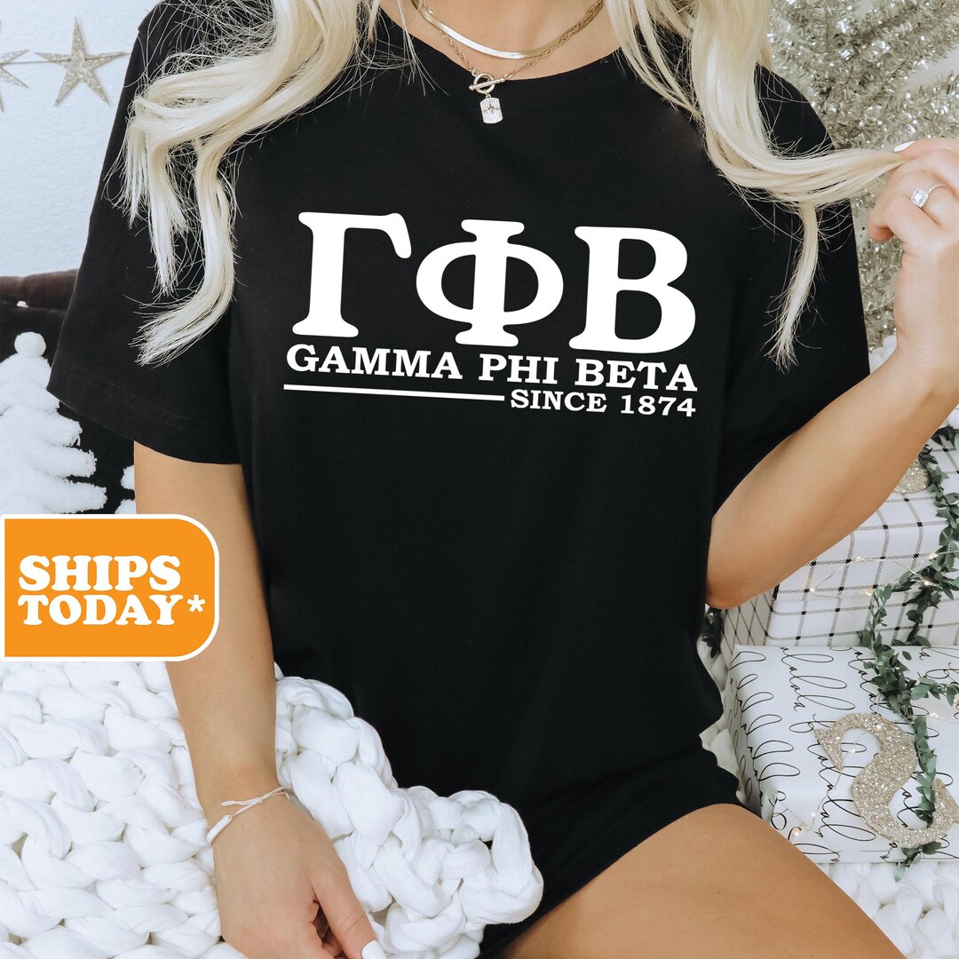 Gamma Phi Beta Comfort Colors Sorority T-shirt | GPHI Big Little Reveal ...