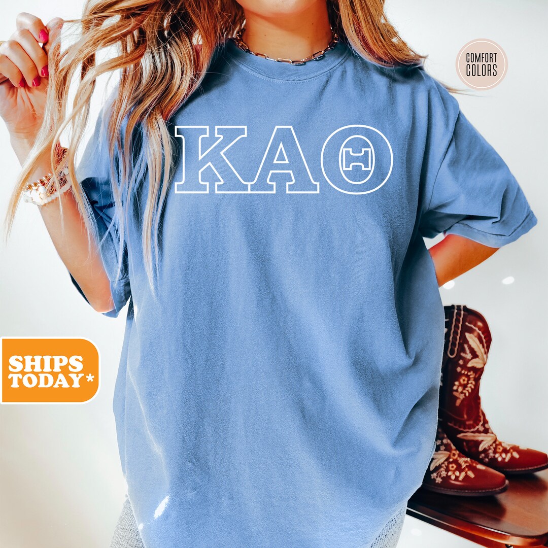 Kappa Alpha Theta Comfort Colors Sorority T-shirt | Theta Greek Merch ...