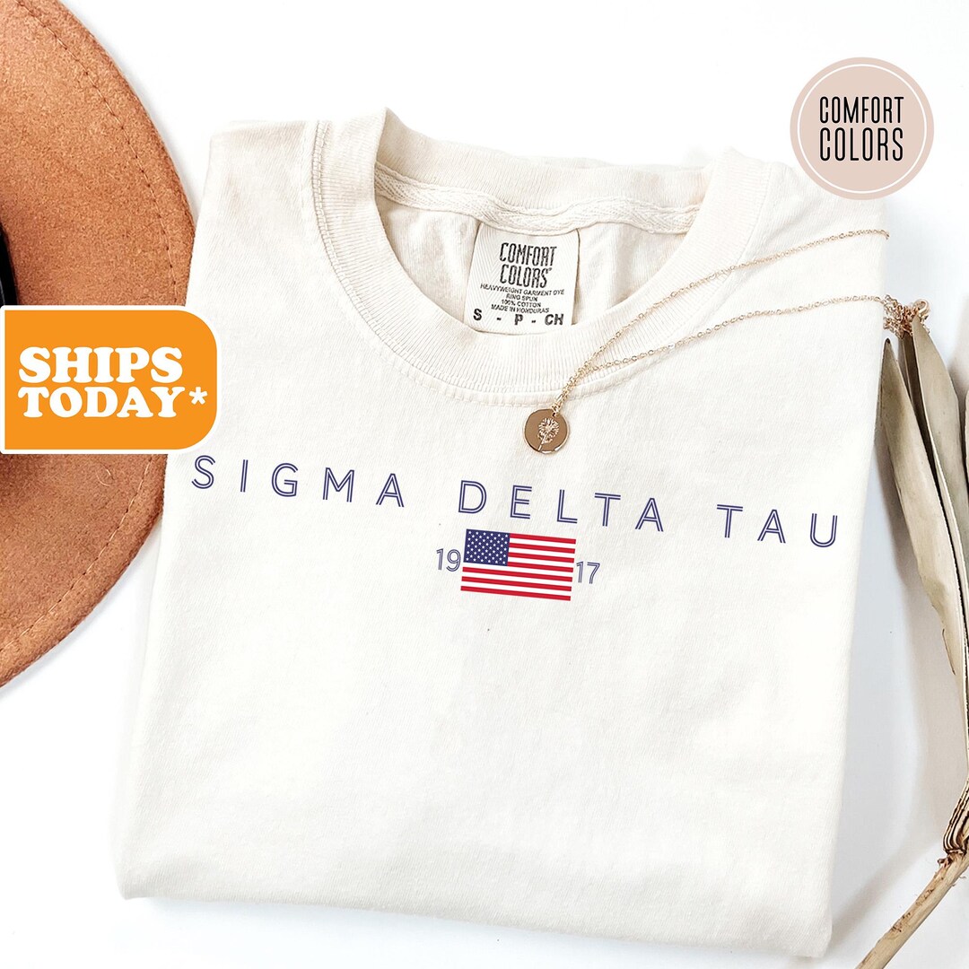 Sigma Delta Tau Comfort Colors Sorority T-shirt | Sig Delt Greek Gifts ...