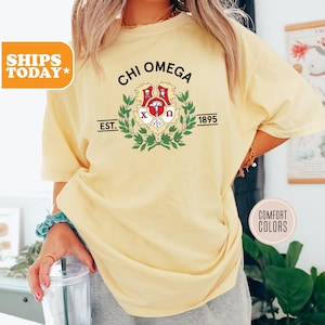Chi Omega Comfort Colors Sorority T-shirt | Chi O Big Little Shirts ...