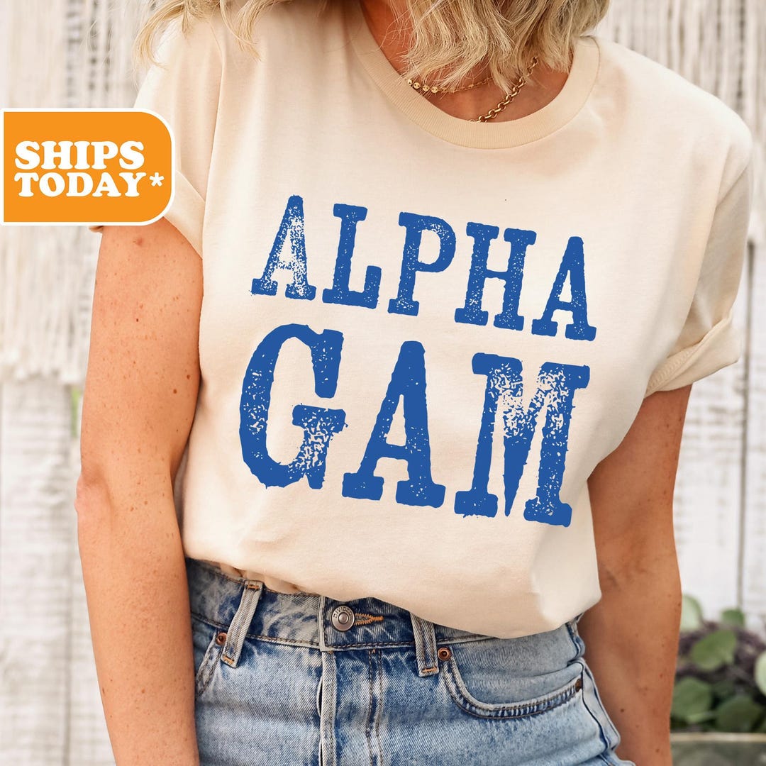 Alpha Gamma Delta Comfort Colors Sorority T-shirt | Alpha Gam Greek ...