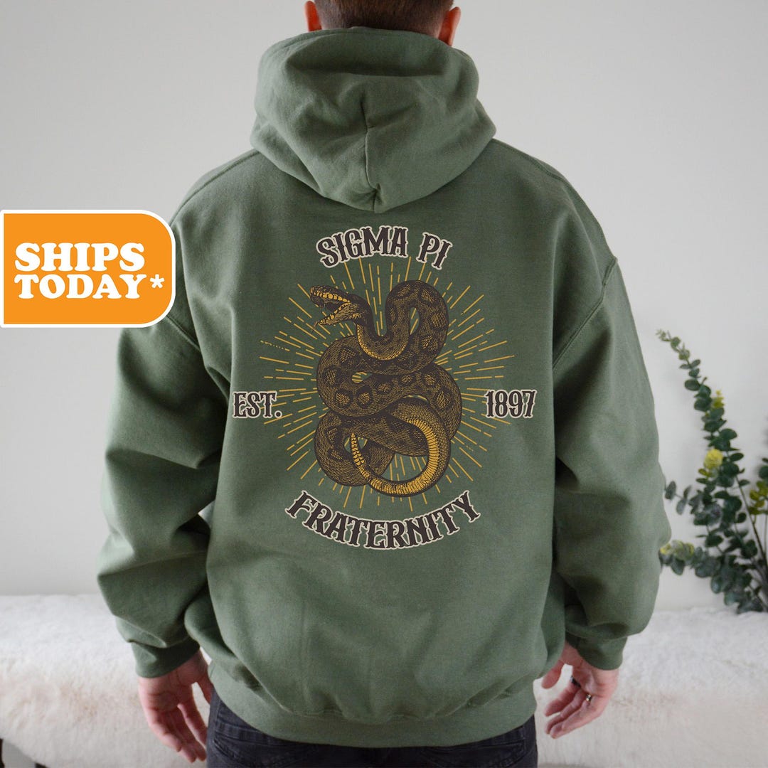 Sigma Pi Serpent Strike Fraternity Sweatshirt | Sigma Pi Fraternity ...