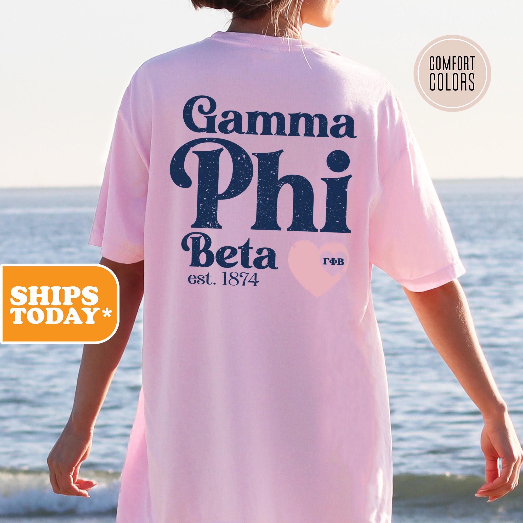 Gamma Phi Beta Faded Love Comfort Colors Sorority T-shirt | Gamma Phi ...