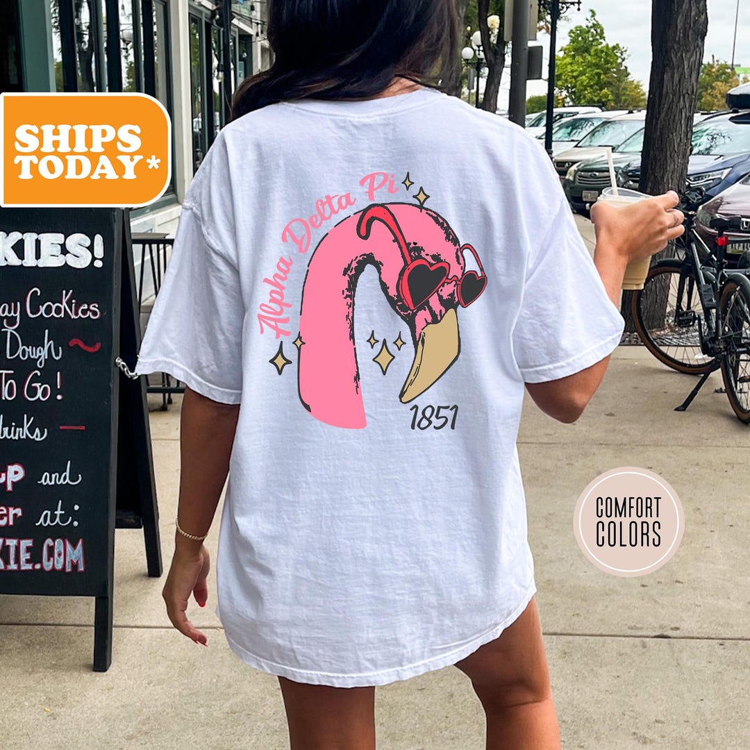 Alpha Delta Pi Sassy Shades Comfort Colors Sorority T-shirt | ADPI ...