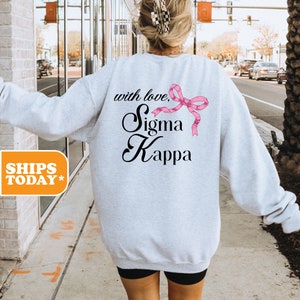 Sigma Kappa Sorority Sweatshirt | Sig Kap Sorority Letters | Greek ...