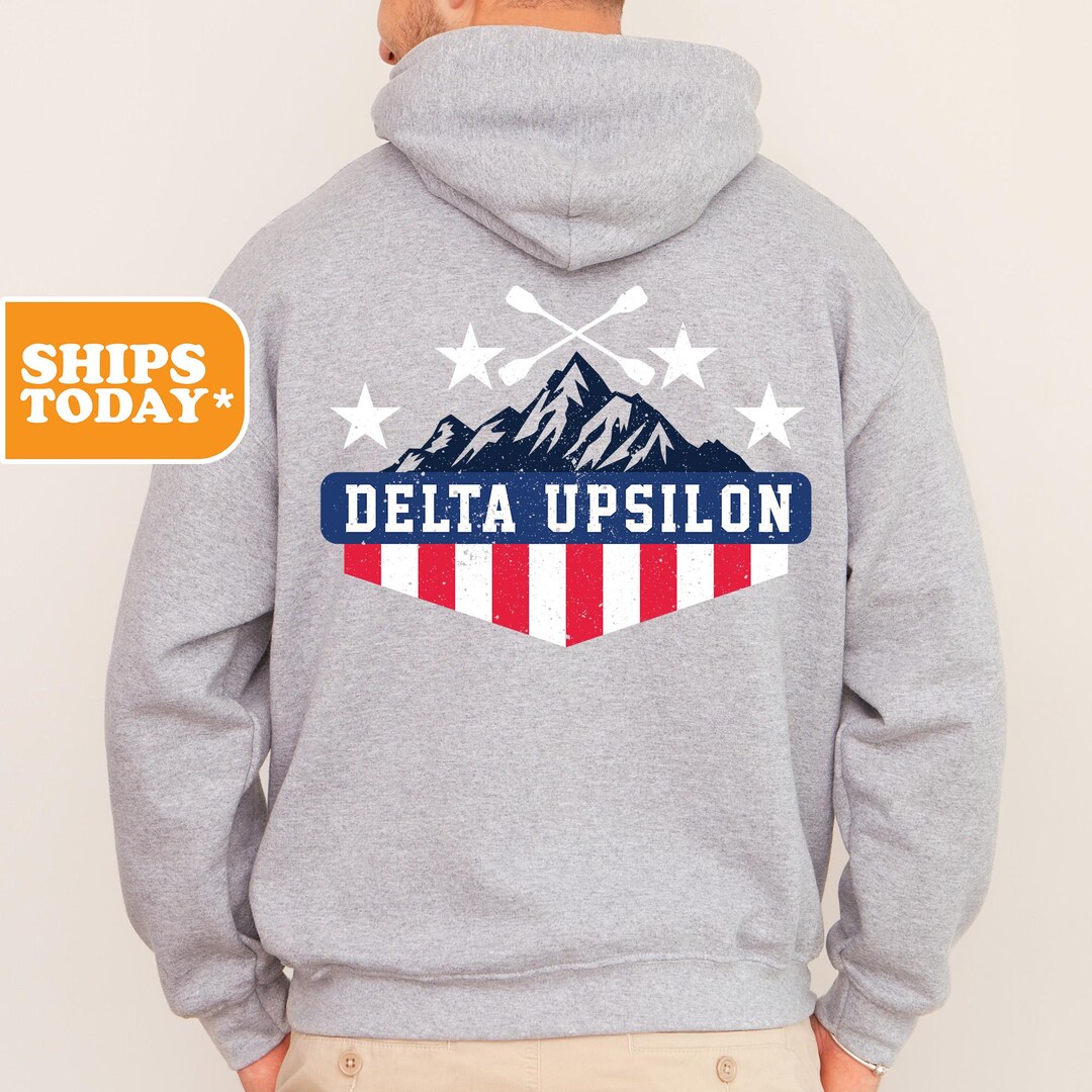 Delta Upsilon Mountain Peak Fraternity Sweatshirt | DU Fraternity ...