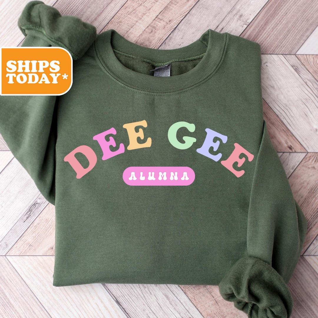 Delta Gamma Colorful Alumna Sorority Sweatshirt | Dee Gee Sorority ...