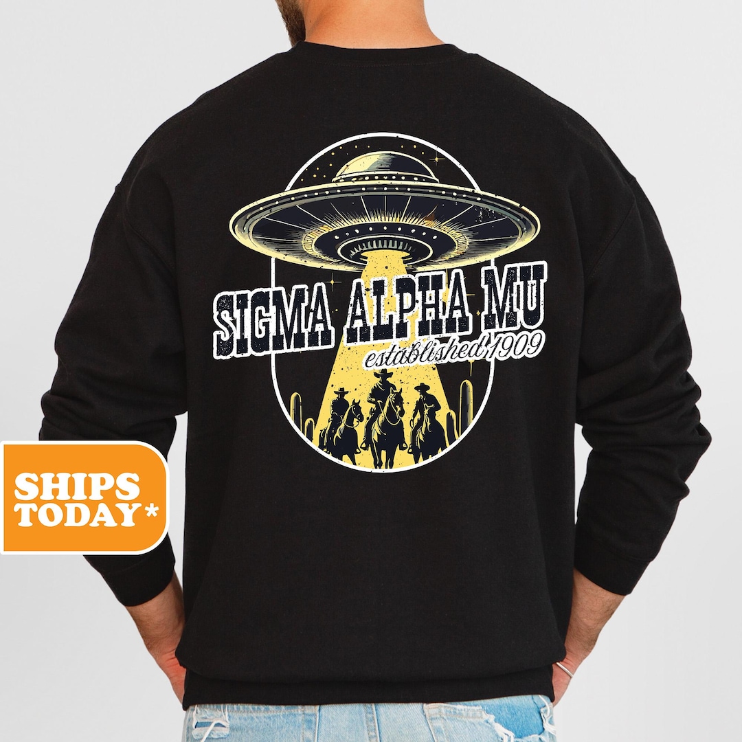 Sigma Alpha Mu Spacefarer Fraternity Sweatshirt | Sammy Fraternity ...