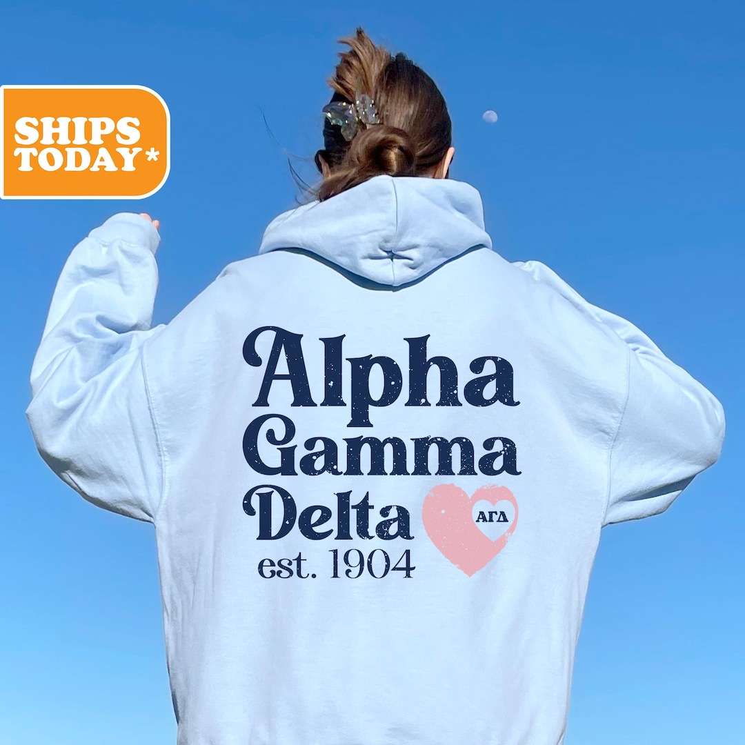 Alpha Gamma Delta Faded Love Sorority Sweatshirt | Alpha Gam Sorority ...