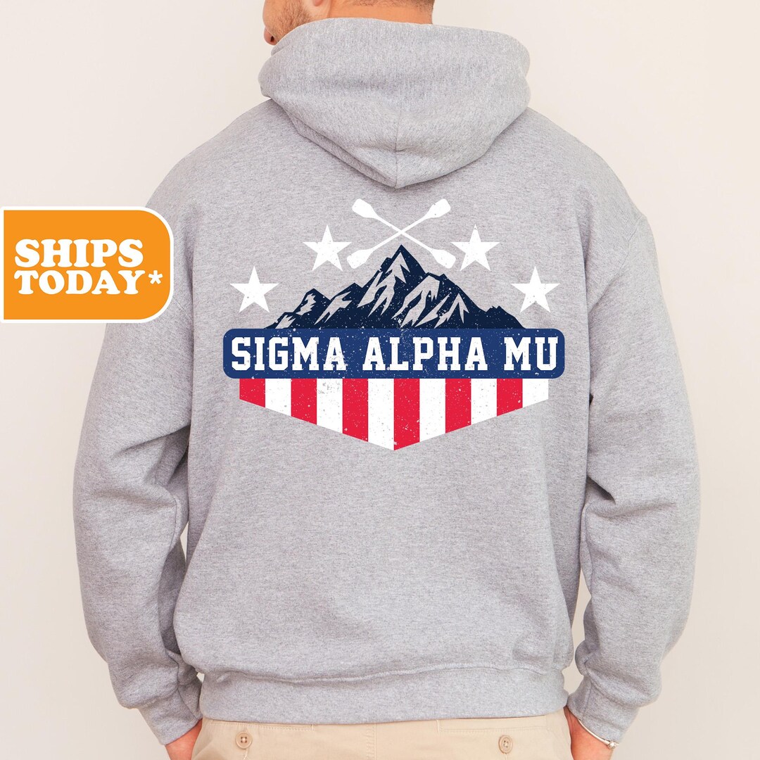 Sigma Alpha Mu Mountain Peak Fraternity Sweatshirt | Sammy Fraternity ...