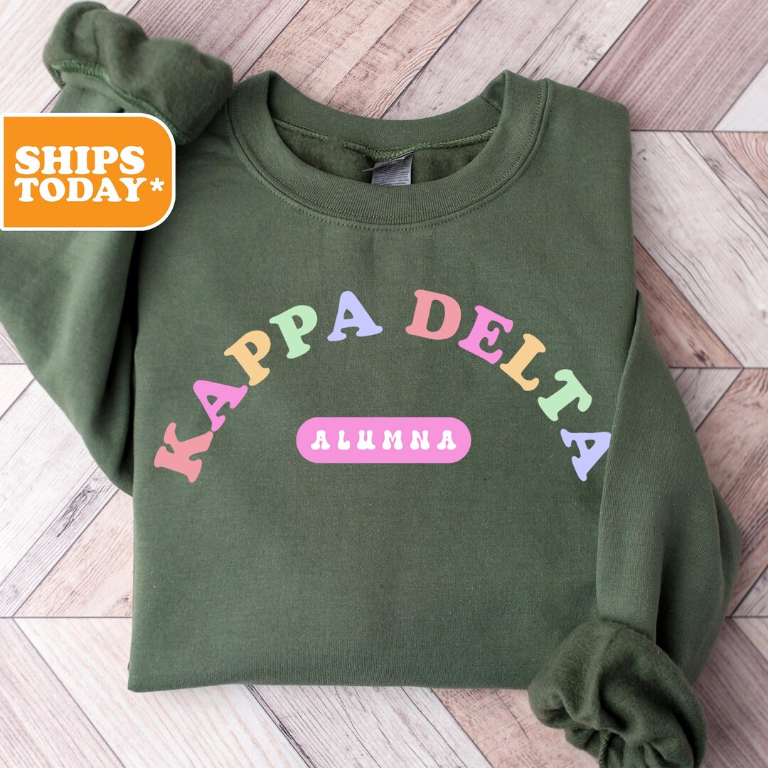 Kappa Delta Colorful Alumna Sorority Sweatshirt | Kay Dee Alumna ...