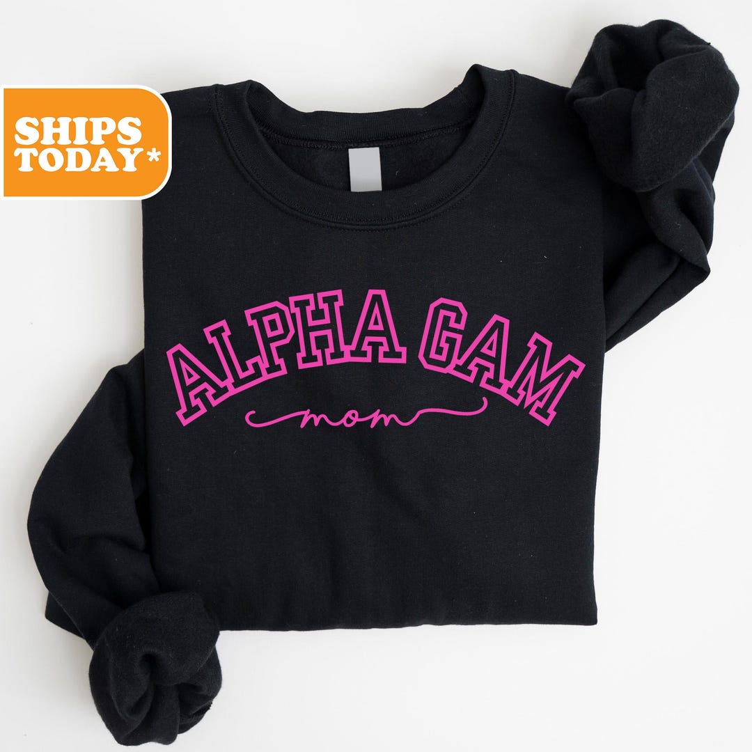 Alpha Gamma Delta Proud Mom Sorority Sweatshirt | Alpha Gam Preppy ...