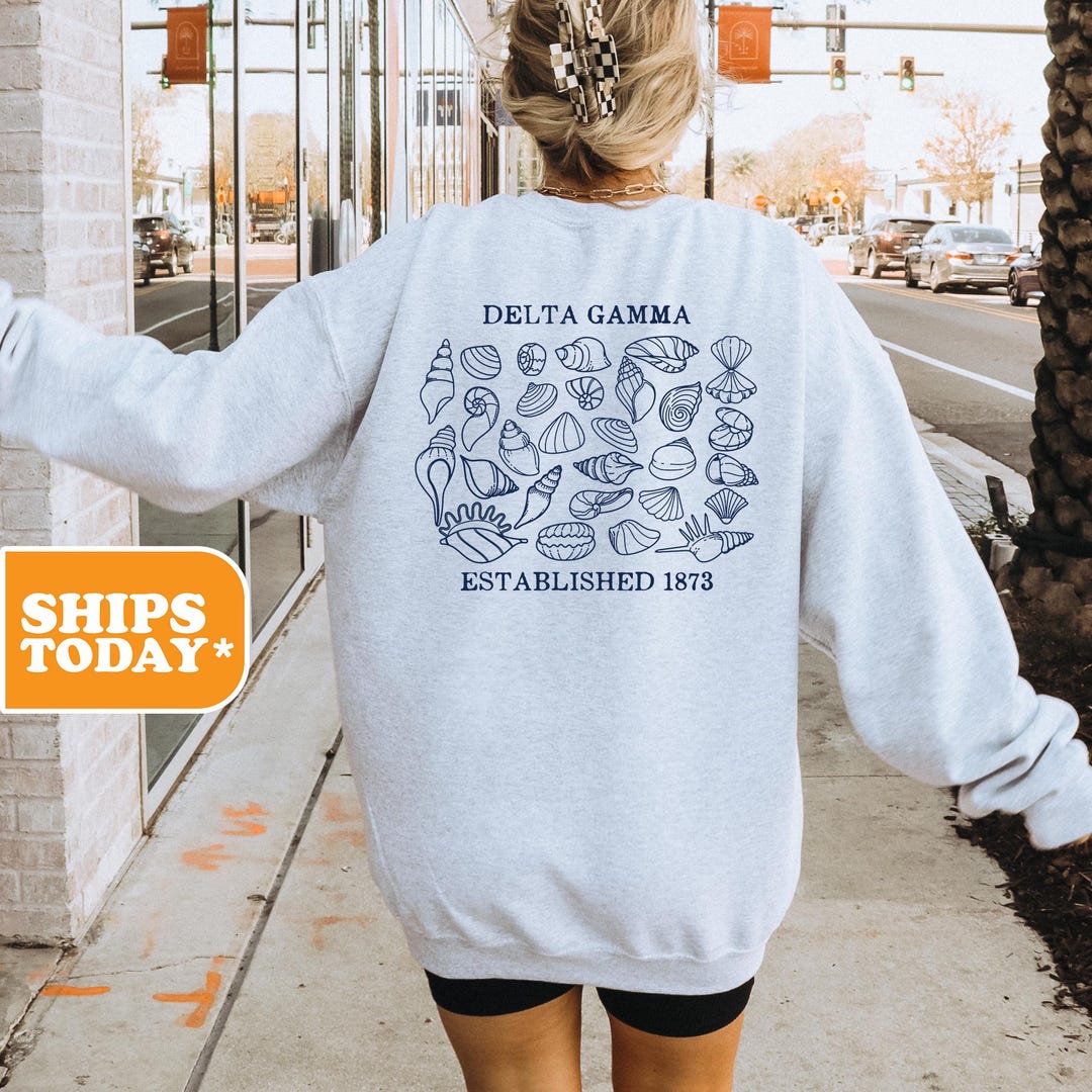 Delta Gamma Coastal Charm Sorority Sweatshirt | Dee Gee Sorority Hoodie ...