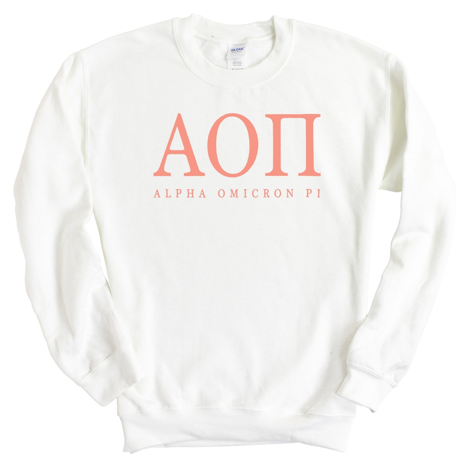 Alpha Omicron Pi Sweatshirt AOPI Colored Block Letters | Etsy