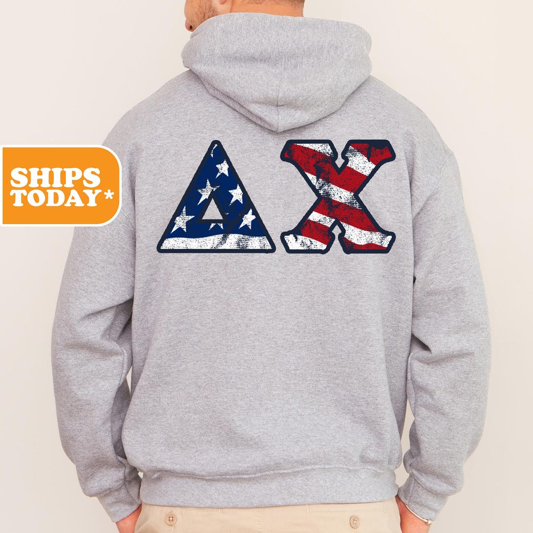 Delta Chi Red White Greek Fraternity Sweatshirt | D-chi Fraternity ...
