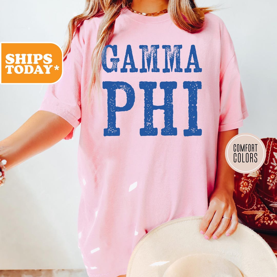 Gamma Phi Beta Comfort Colors Sorority T-shirt | GPHI Greek Gifts | Big ...