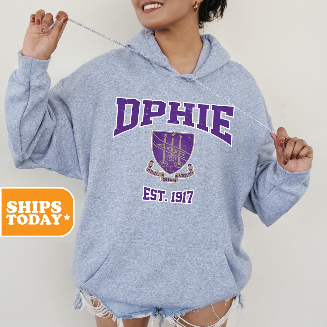 Delta Phi Epsilon Legacy Luxe Sorority Sweatshirt | DPHIE Preppy Hoodie ...