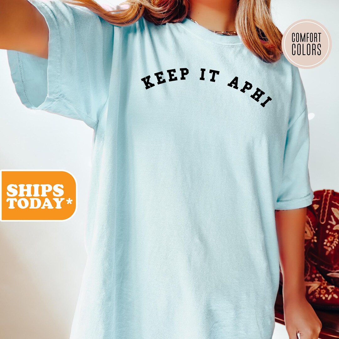 Alpha Phi Comfort Colors Sorority T-shirt | APHI Sorority Merch | Big ...