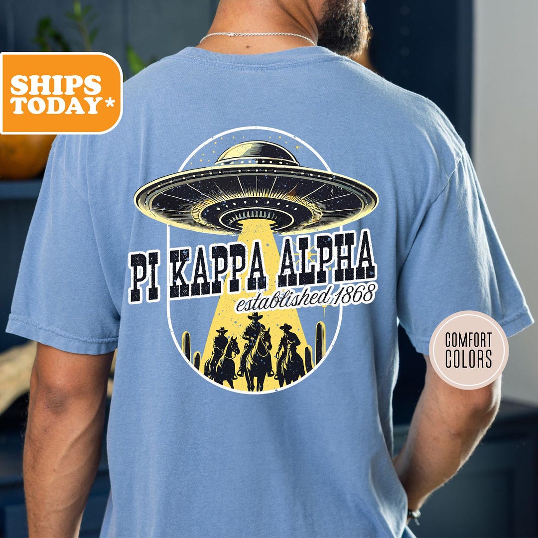 Pi Kappa Alpha Spacefarer Comfort Colors Fraternity T-shirt | PIKE ...