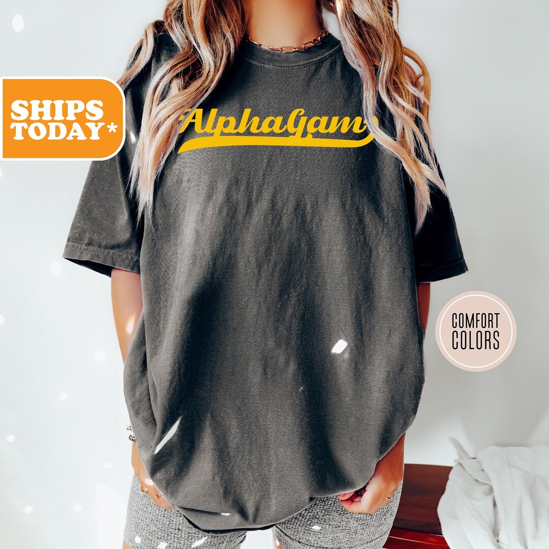 Alpha Gamma Delta Comfort Colors Sorority T-shirt | Alpha Gam Reveal ...