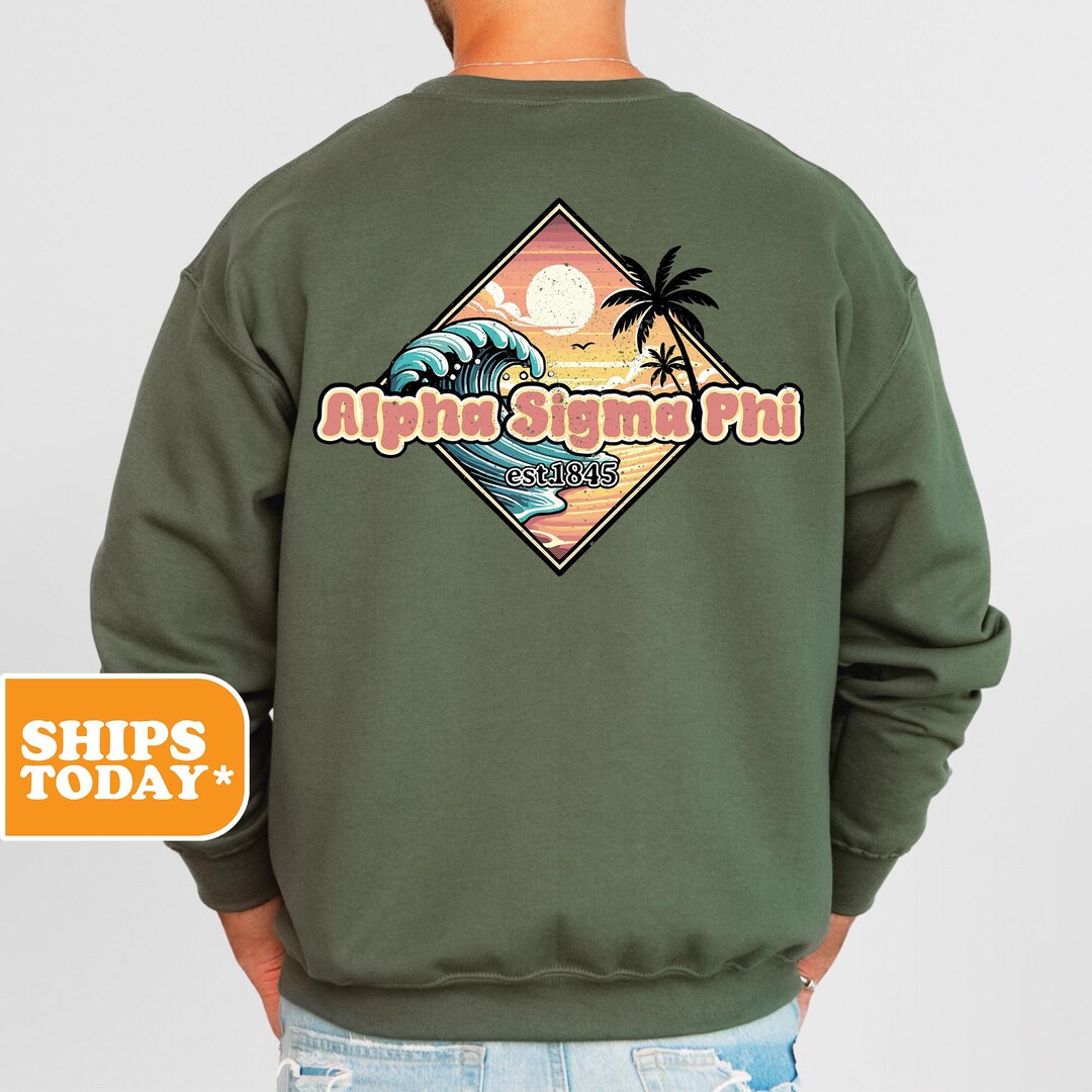 Alpha Sigma Phi Tropic Tide Fraternity Sweatshirt | Alpha Sig ...