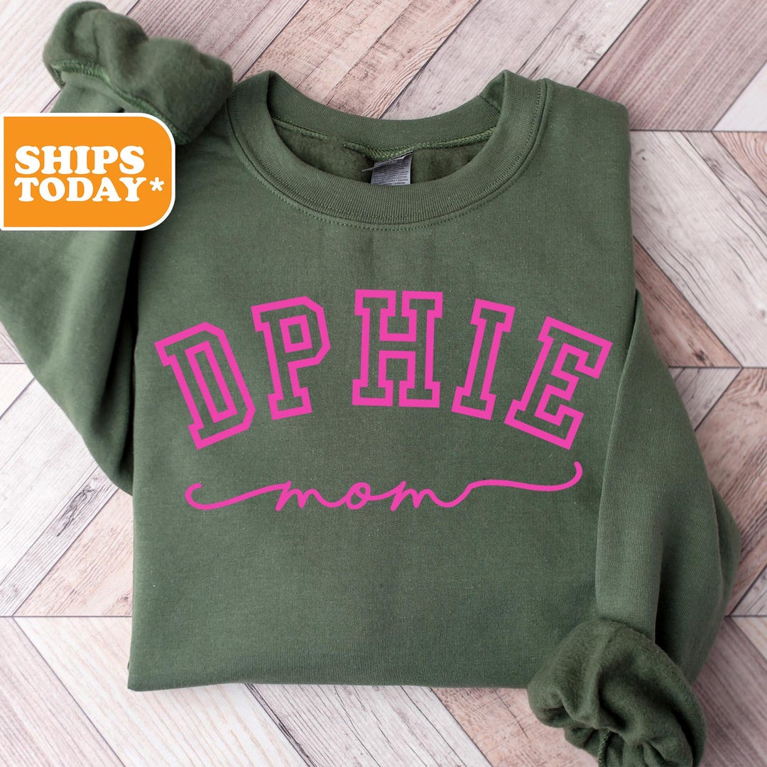 Delta Phi Epsilon Proud Mom Sorority Sweatshirt | DPHIE Preppy Hoodie ...