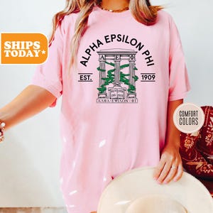 Alpha Epsilon Phi Comfort Colors Sorority T-shirt | AEPHI Greek Gifts ...