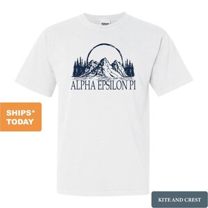 Alpha Epsilon Pi Comfort Colors T-shirt AEPI Epic Mountain Shirt - Etsy