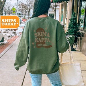 Sigma Kappa Sorority Sweatshirt | Sig Kap Country Sweatshirt | Greek ...