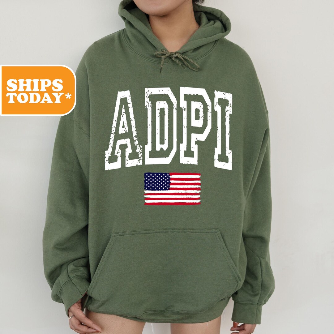 Alpha Delta Pi USA Pride Sorority Sweatshirt | ADPI Sorority Gifts ...