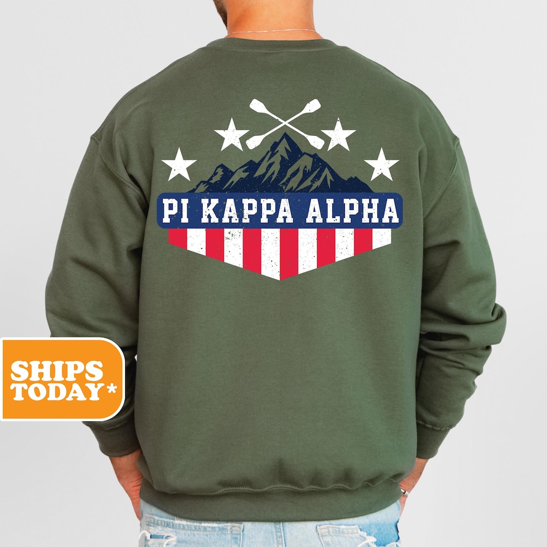 Pi Kappa Alpha Mountain Peak Fraternity Sweatshirt | PIKE Fraternity ...