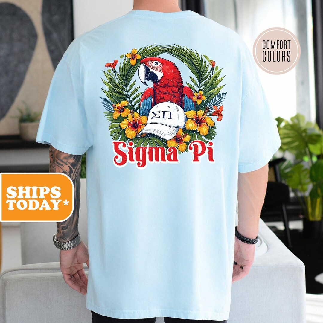 Sigma Pi Springbreak Comfort Colors Fraternity T-shirt | Sigma Pi Greek ...