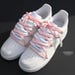 Custom Pink Lace AF1, Rope Laces Af1 , Rope Laces With Overlapping ...