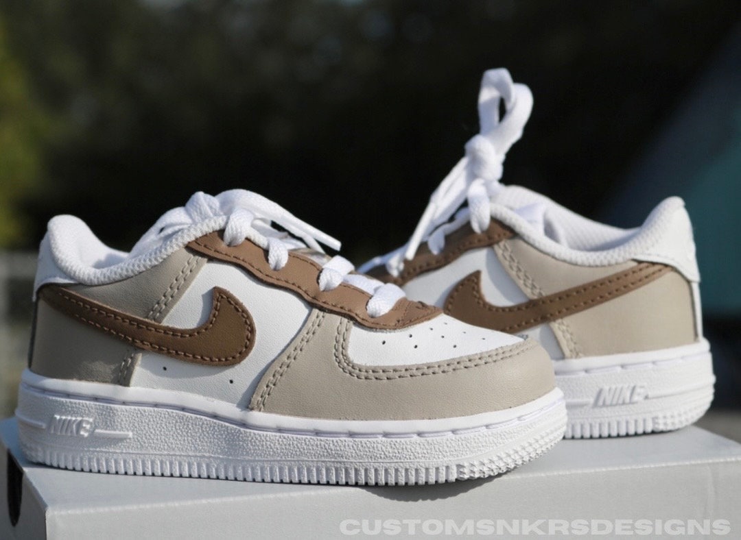 Custom Kids Brown Color Way Af1 Free Us Shipping Please Read ...