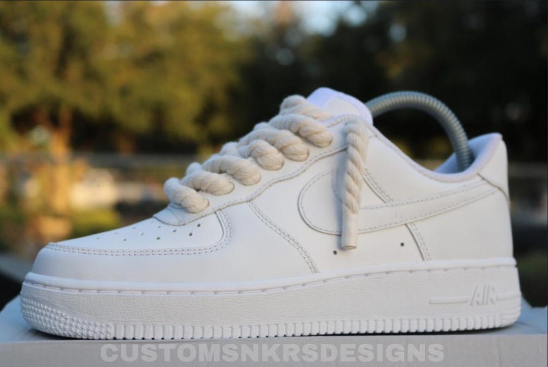 Custom Rope Laces AF1 Cream Rope Laces Free US Shipping Please Read ...