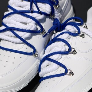 Custom AF1, Rope Laces Af1 , Rope Laces With Overlapping Laces, Personalized AF1 With Rope Lace ...