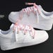 Custom Pink Lace AF1, Rope Laces Af1 , Rope Laces With Overlapping ...
